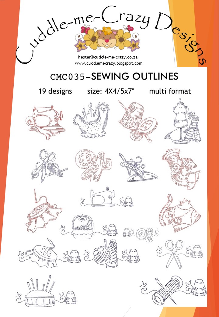 SEWING OUTLINES – Cuddle-Me-Crazy Designs