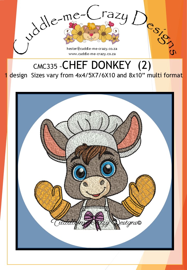 CHEF DONKEY (2) – Cuddle-Me-Crazy Designs